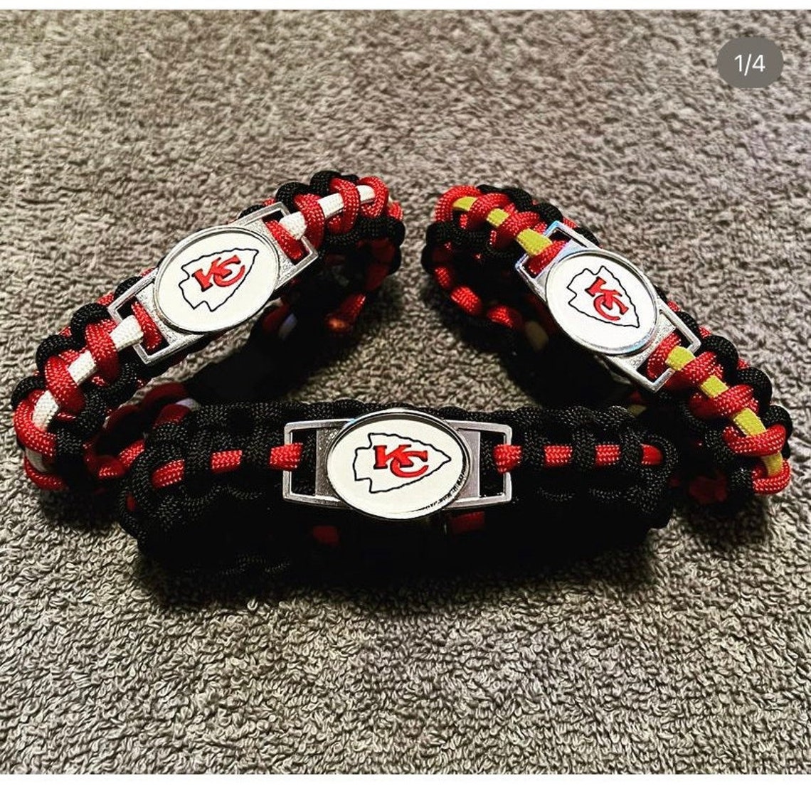 NFL Customized Paracord Bracelets - Etsy