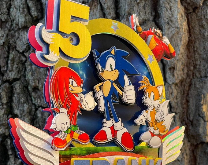 Sonic and Friends Cake Topper - Etsy