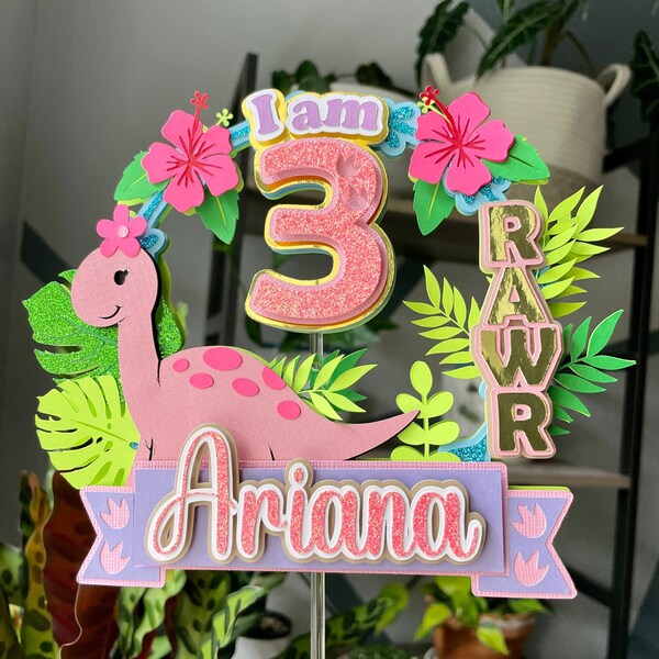 Dinosaur Cake Topper - Etsy