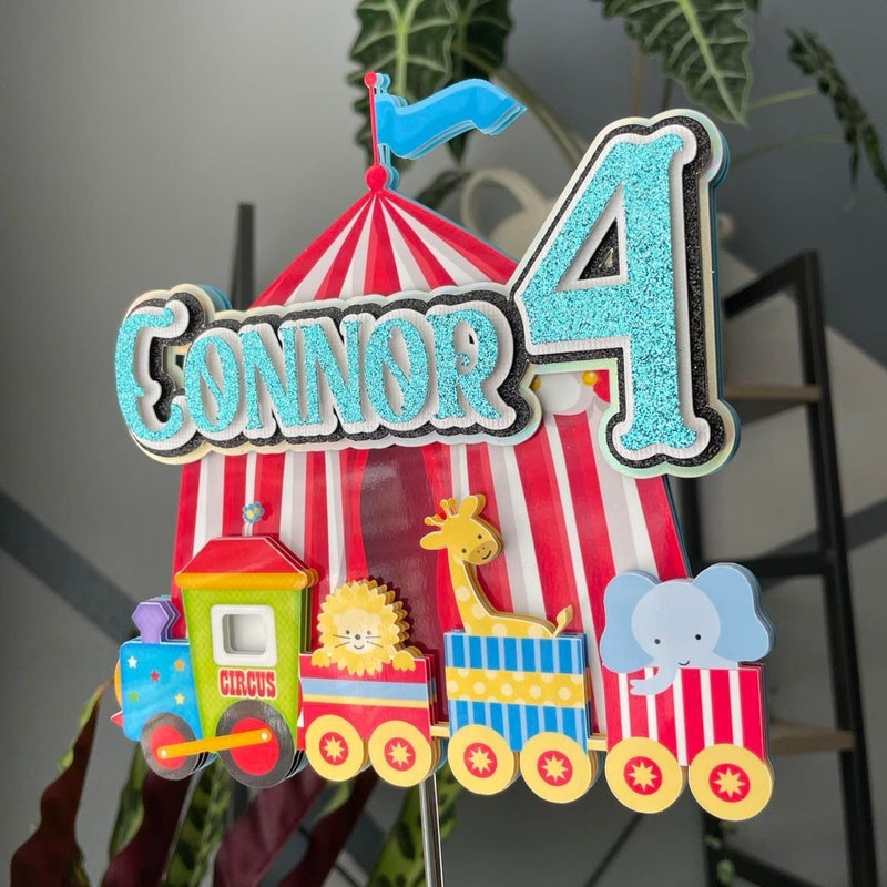 Circus Cake Toppers - Etsy