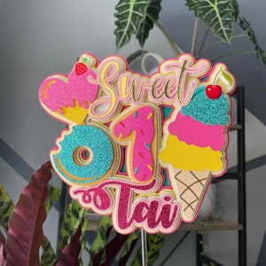 Two Sweet Cake Topper - Etsy