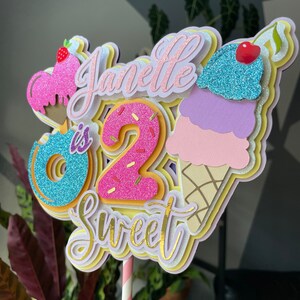Two Sweet Cake Topper - Etsy