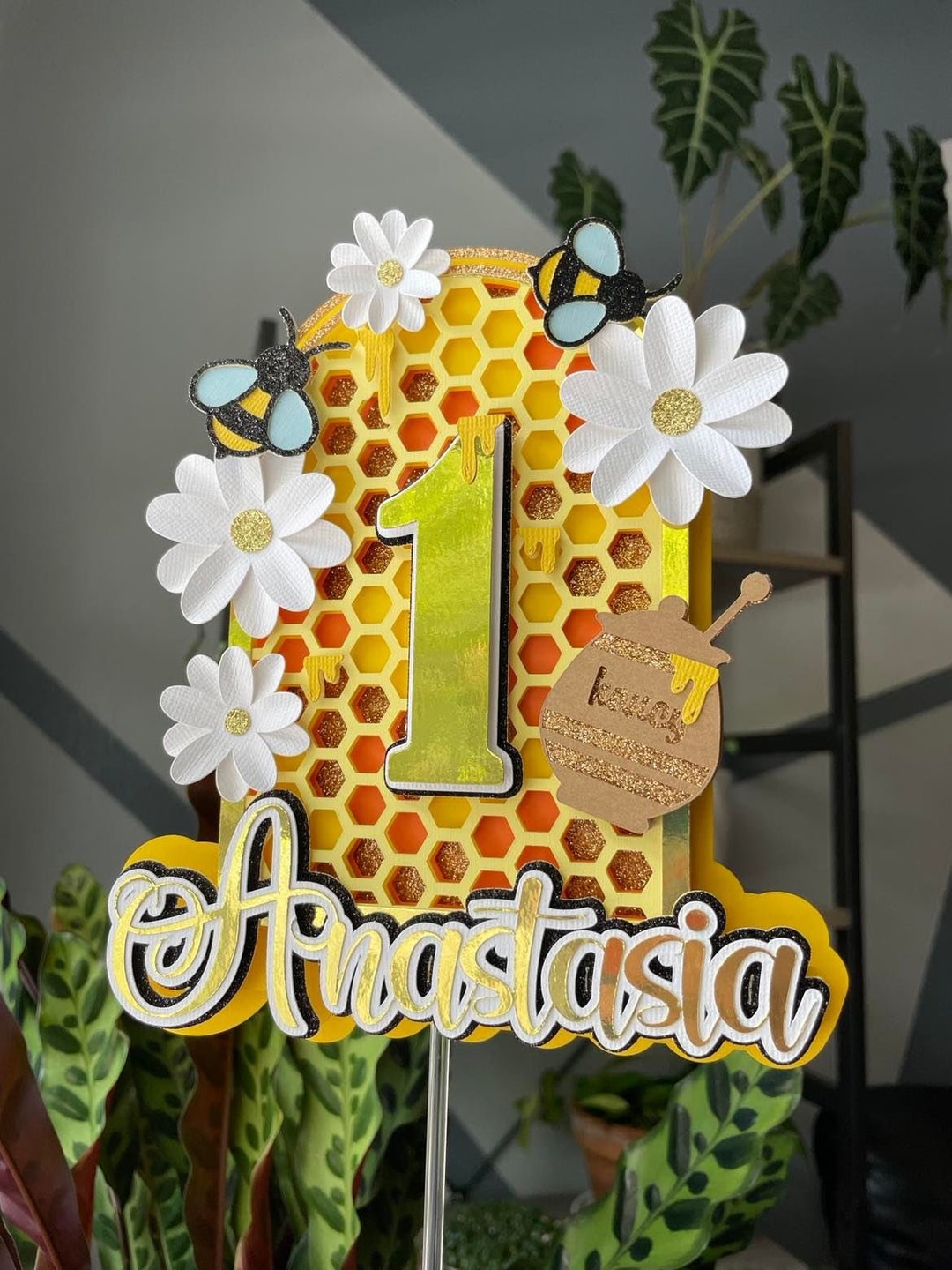 Bee Cake Topper - Etsy