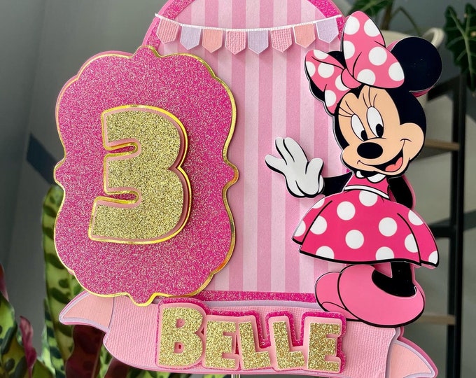 Minnie Mouse Cake Topper - Etsy