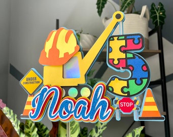 Autism Cake Topper - Etsy