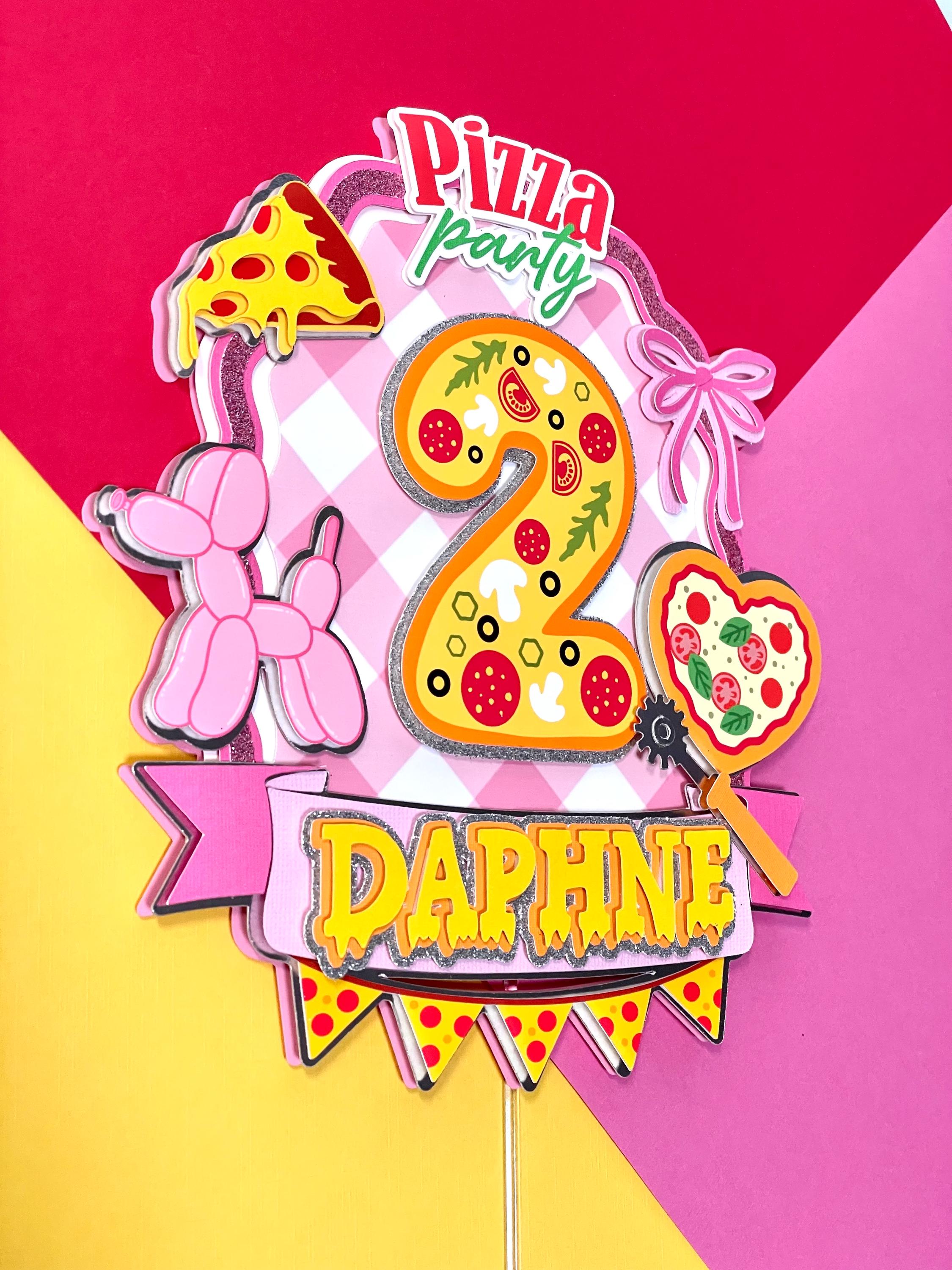Pizza Cake Topper/ Pizza Personalized Cake Topper / Pizza Party ...