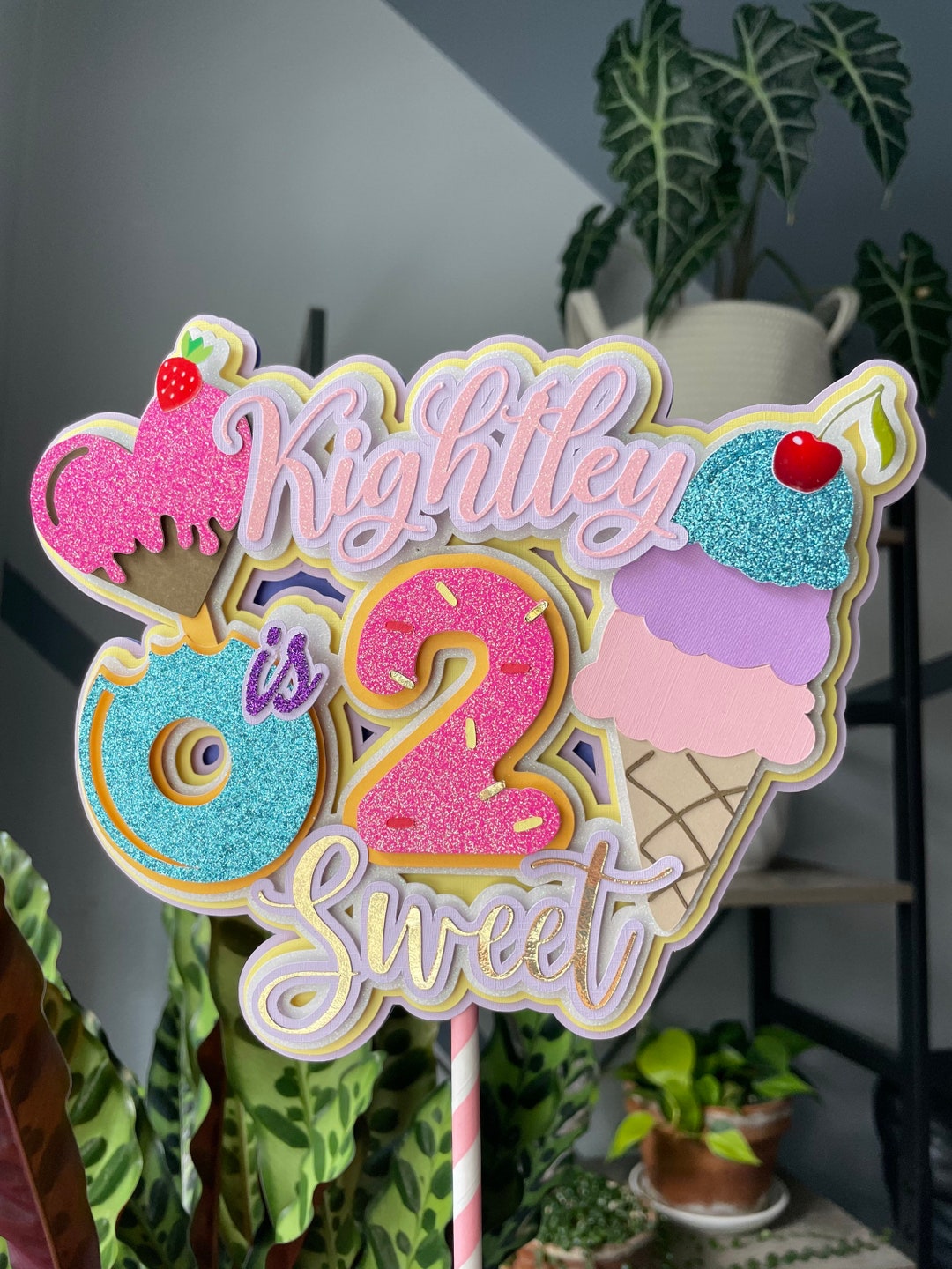 Two Sweet Cake Topper - Etsy