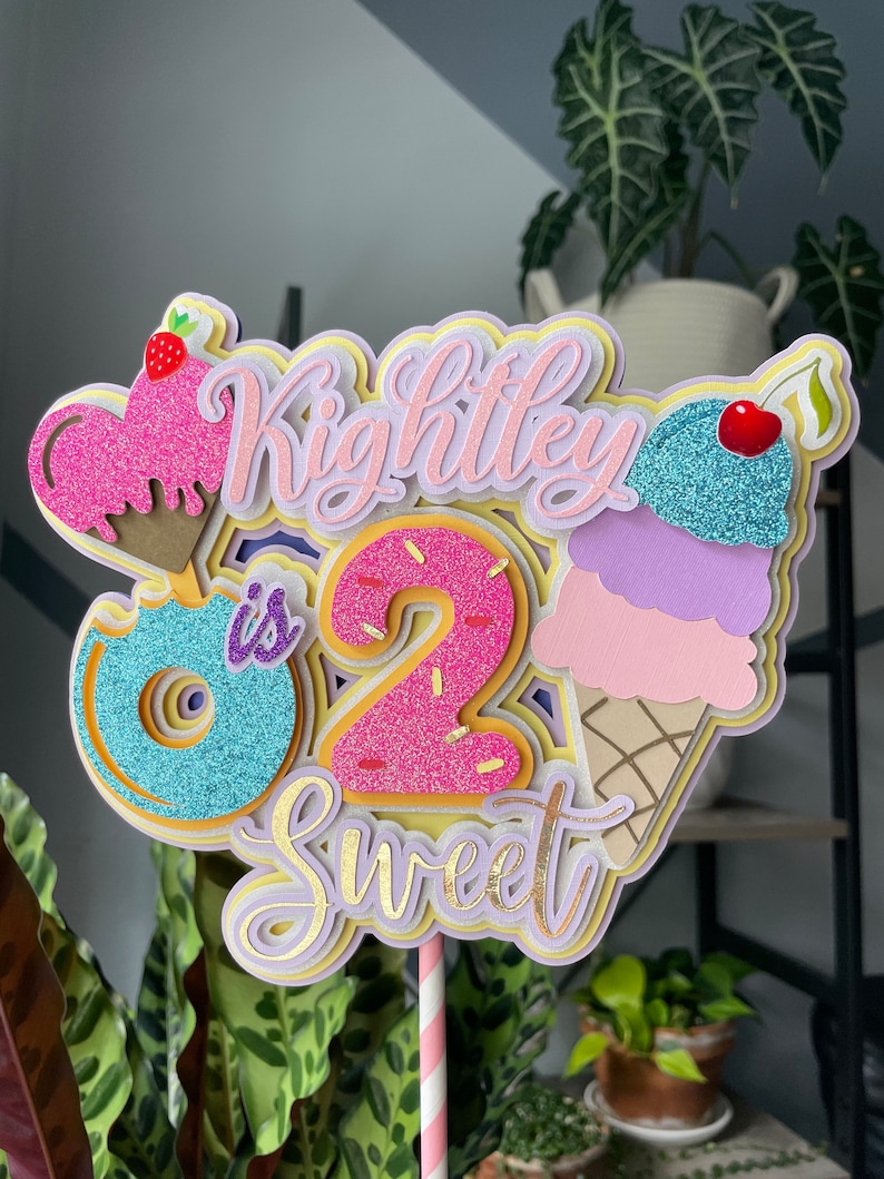 Two Sweet Cake Topper - Etsy