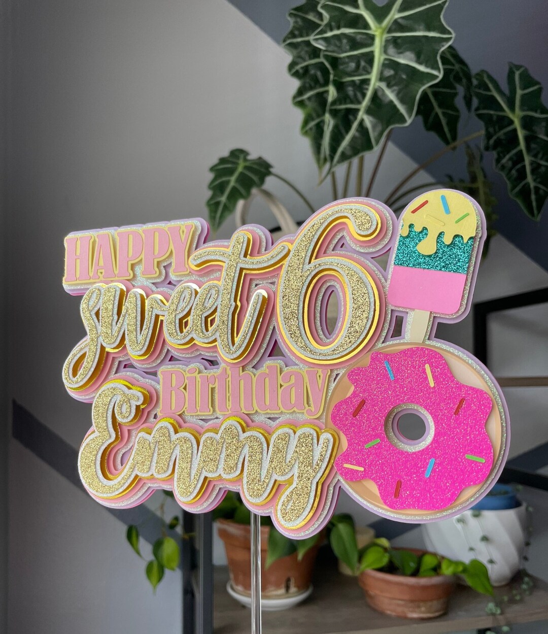 Sweet Birthday Cake Topper - Etsy