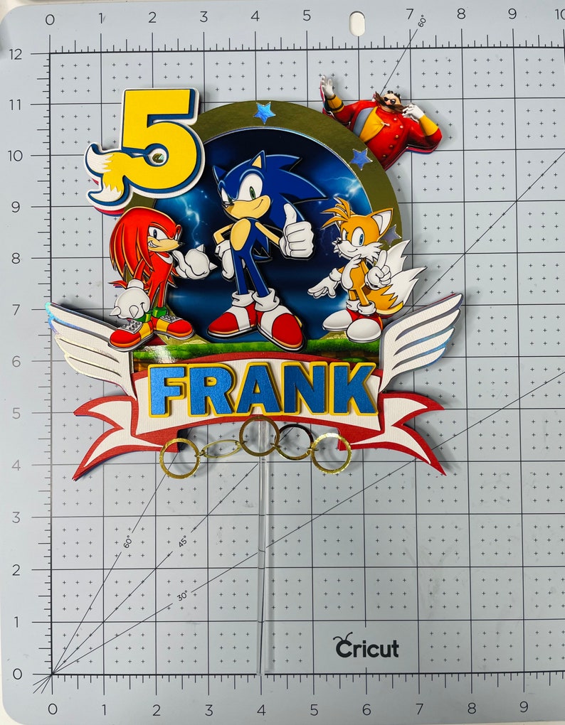 Sonic and Friends Cake Topper - Etsy
