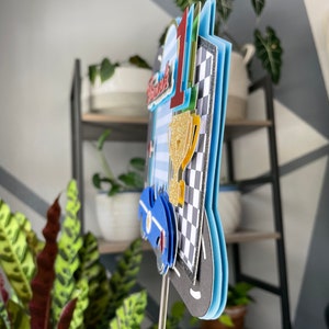 Racing Car Cake Topper - Etsy