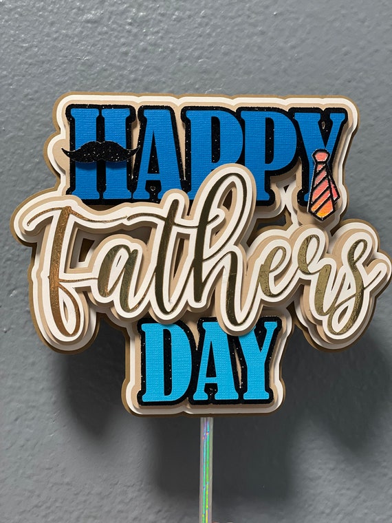 Fathers Day Cake Topper | Etsy