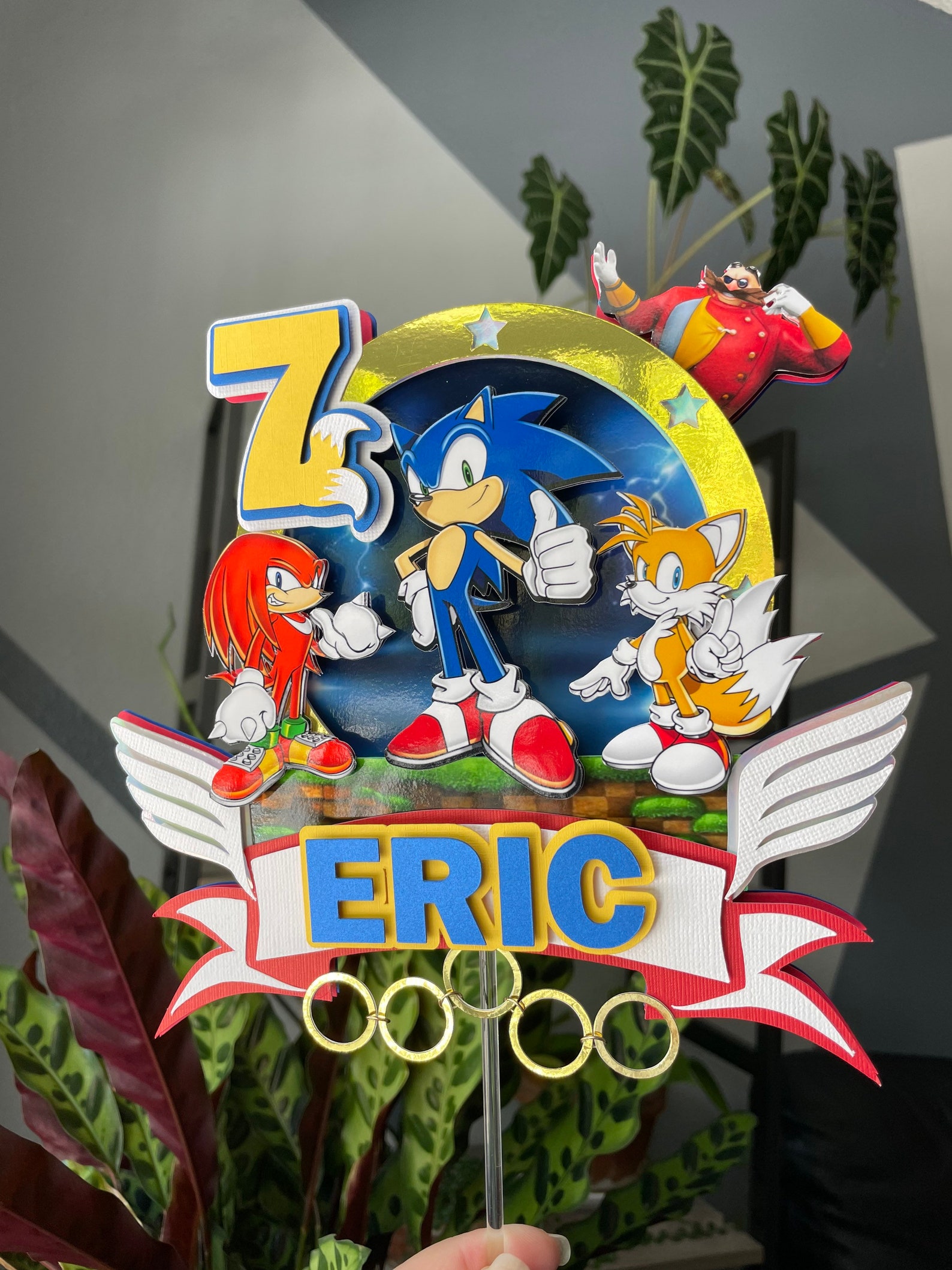 Sonic and Friends Cake Topper - Etsy