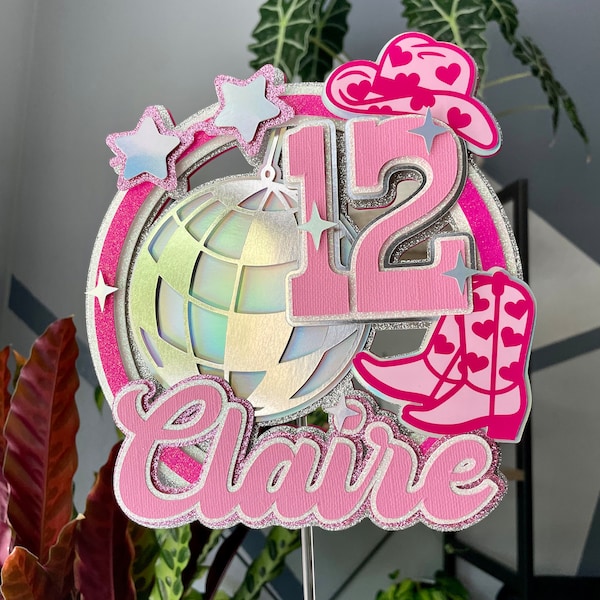 Disco Cowgirl Decoration - Etsy