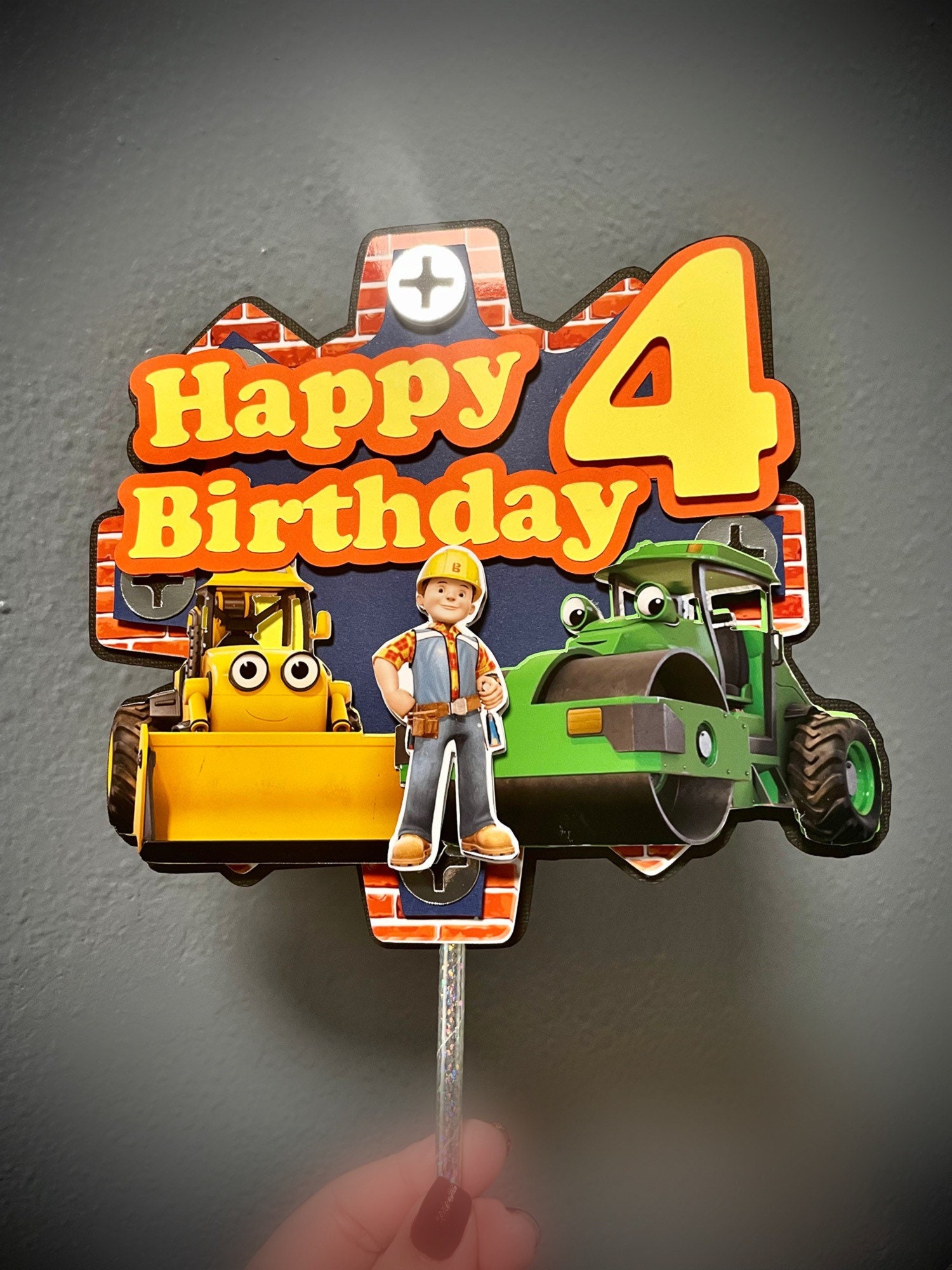 Bob the Builder Cake Topper | Etsy