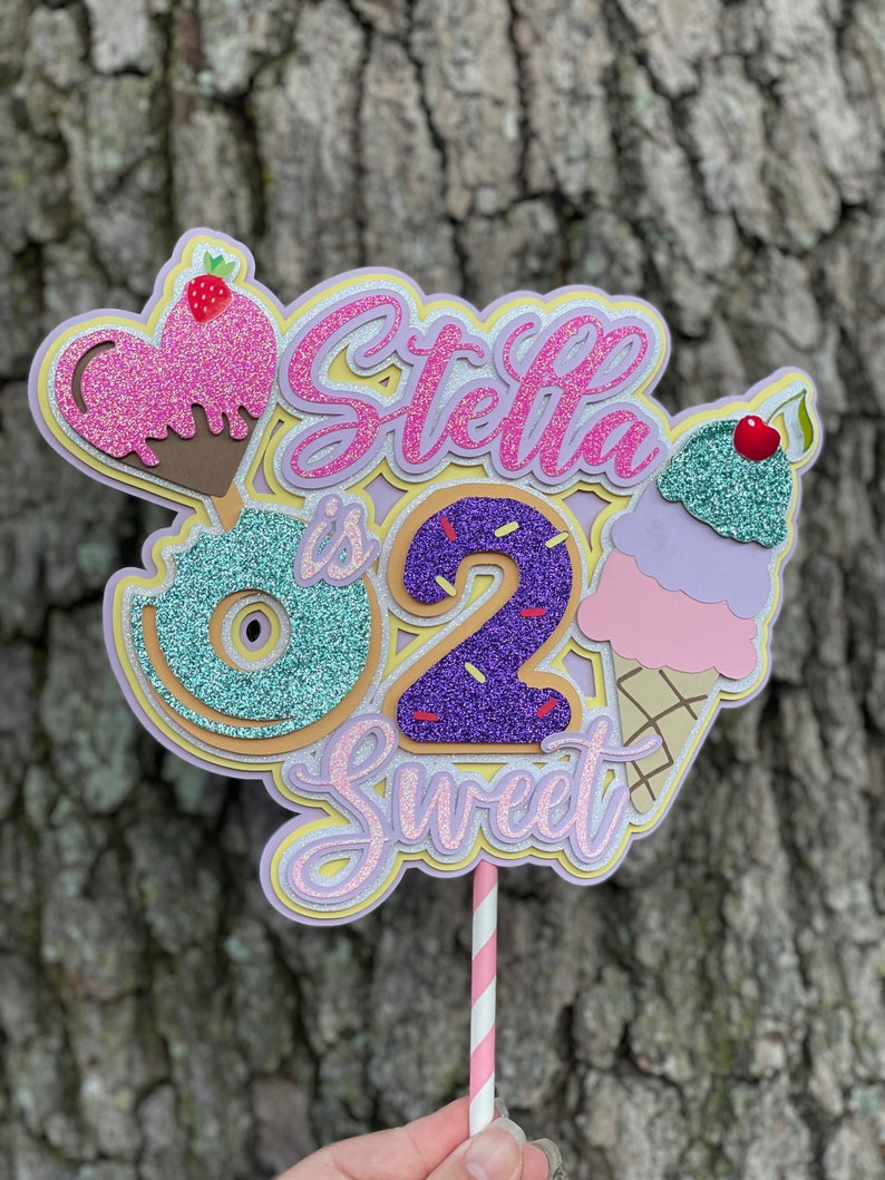 Two Sweet Cake Topper - Etsy