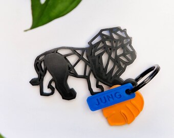 Lion Keychain - Etsy