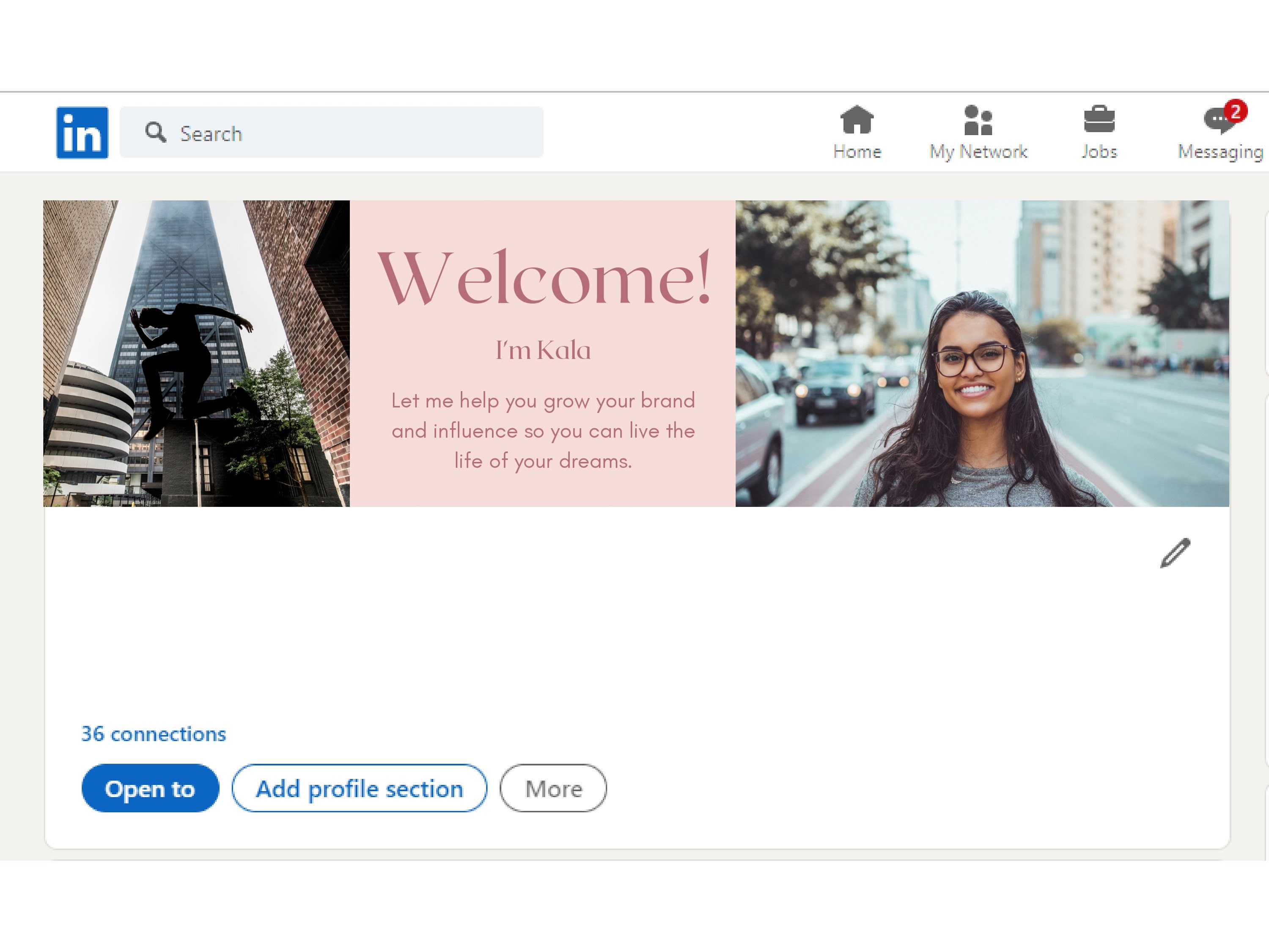 Modern Linkedin Banner. Linkedin Design With the Urban Flair. Stand Out ...