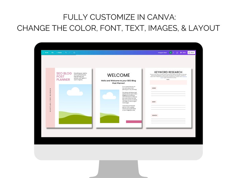 Blog Post Planner. Blog Post Template. SEO Checklist. Blog Post ...