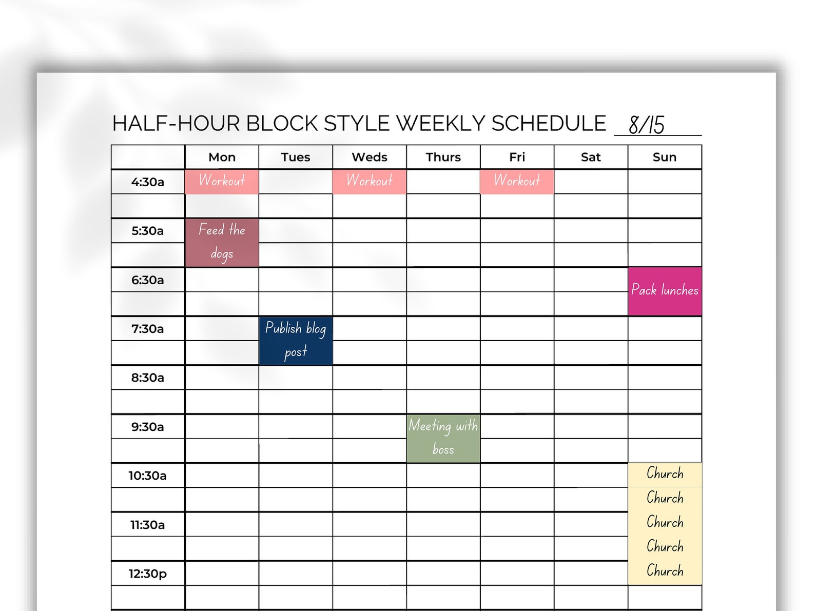 Printable Weekly Planner Bundle With 7 Planners. It Includes a Must ...