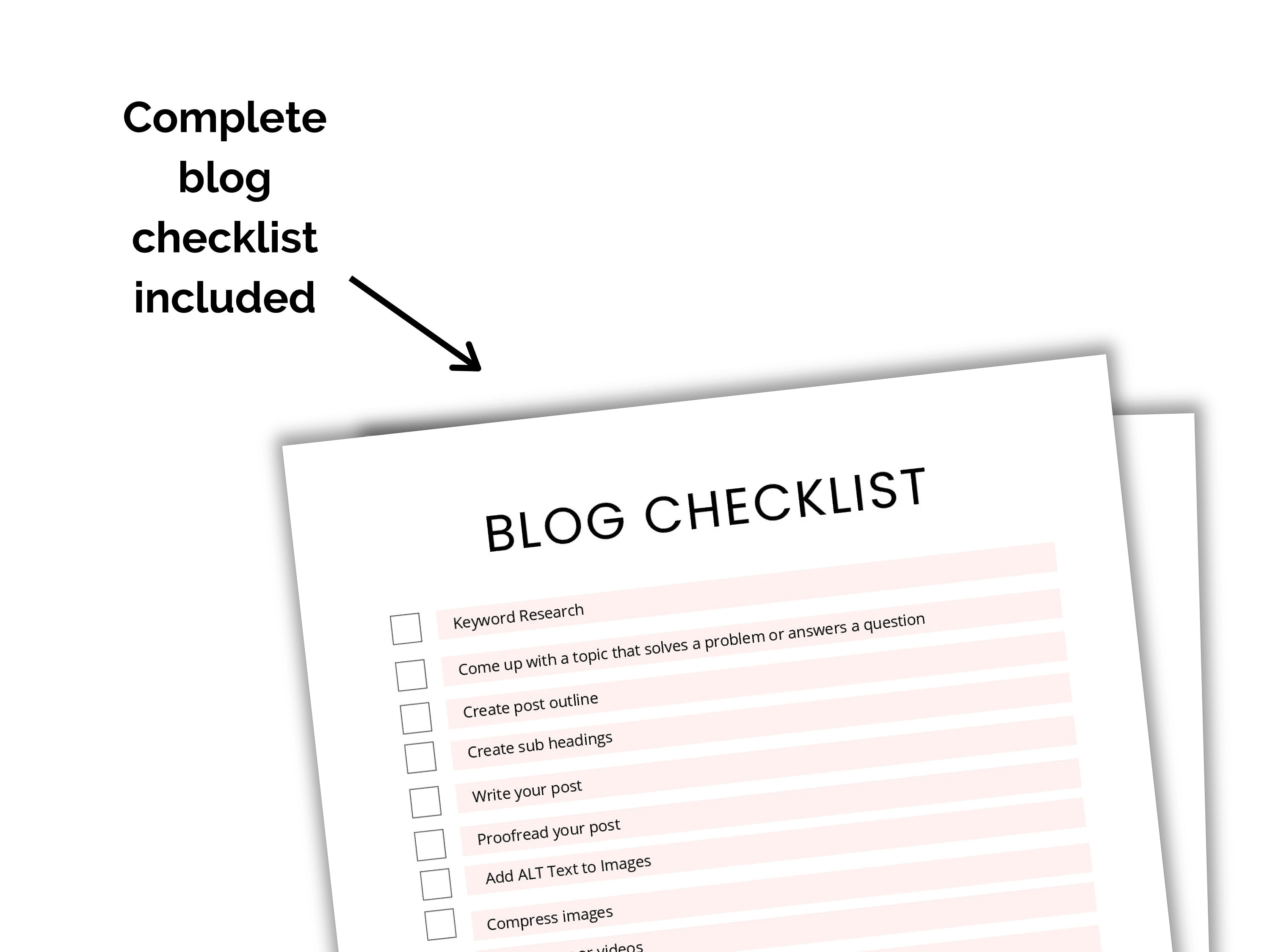 Blog Post Planner. Blog Post Template. SEO Checklist. Blog Post ...