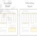 Monthly Overview Planner Printable. Month on One Page PDF. Has a Blank ...