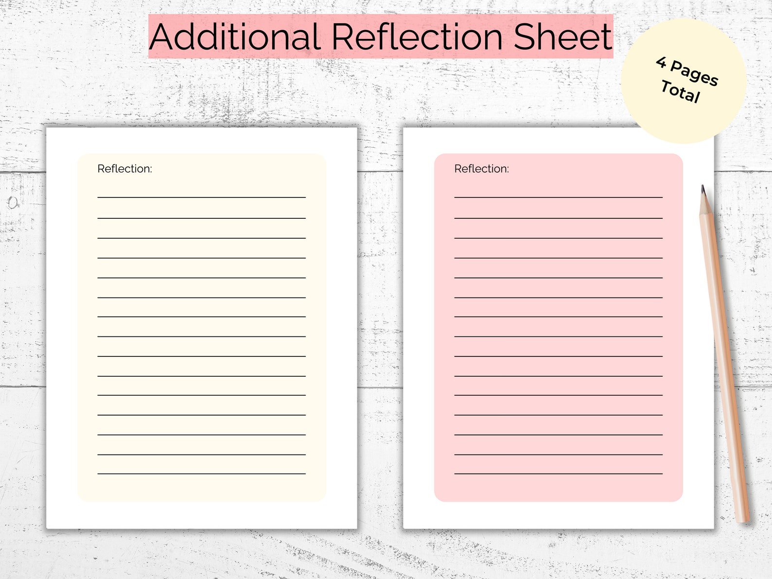 Monthly Reflection Printable Template. Use This PDF Worksheet | Etsy