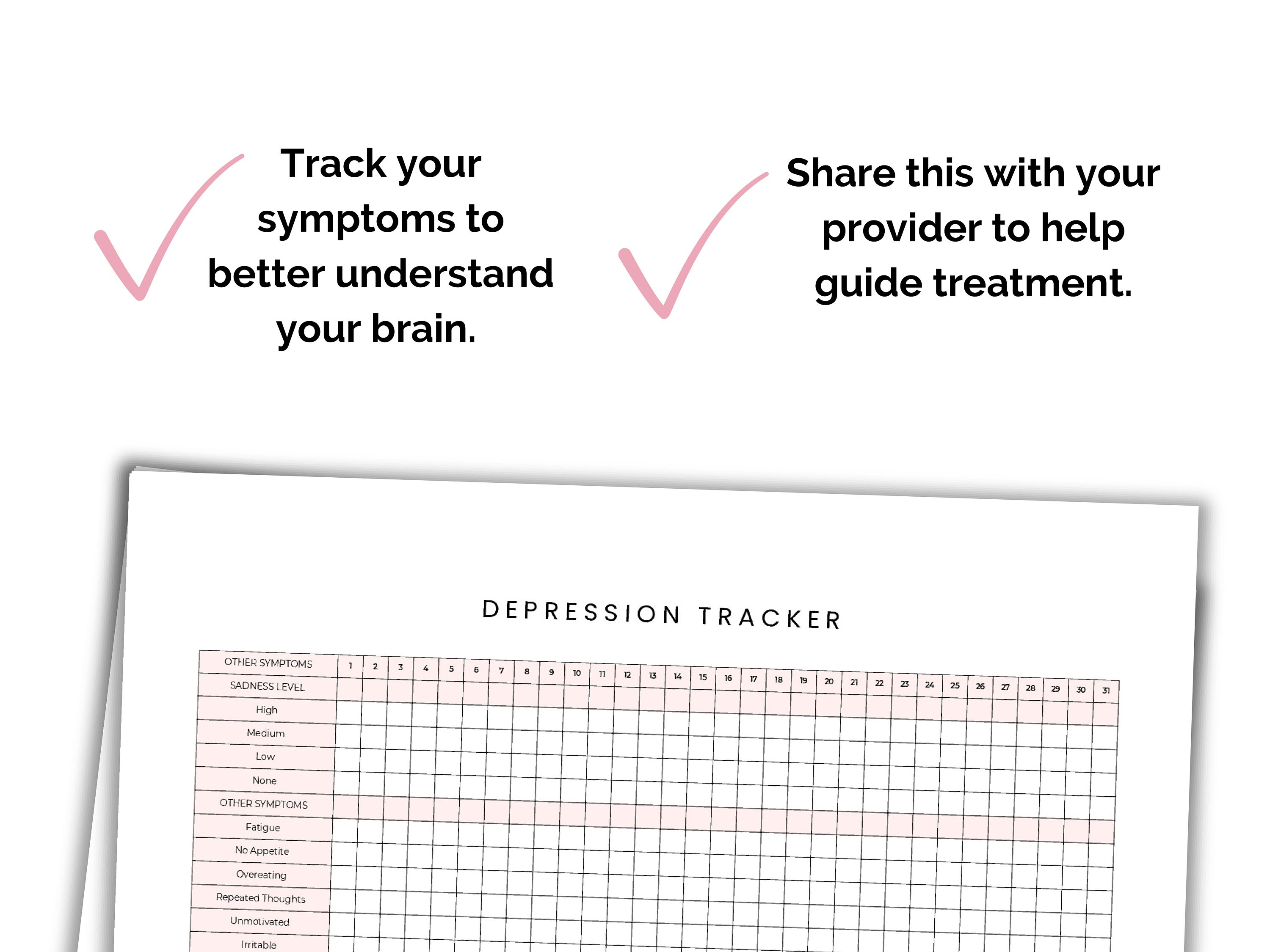 Depression Therapy Planner. Therapy Note Template. Canva - Etsy