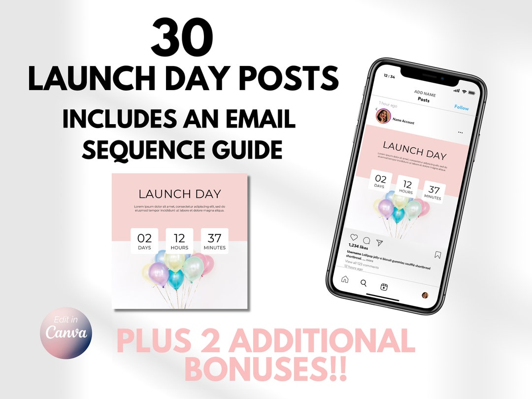 Launch Kit. Includes Launch Instagram Templates. Social Media Marketing ...