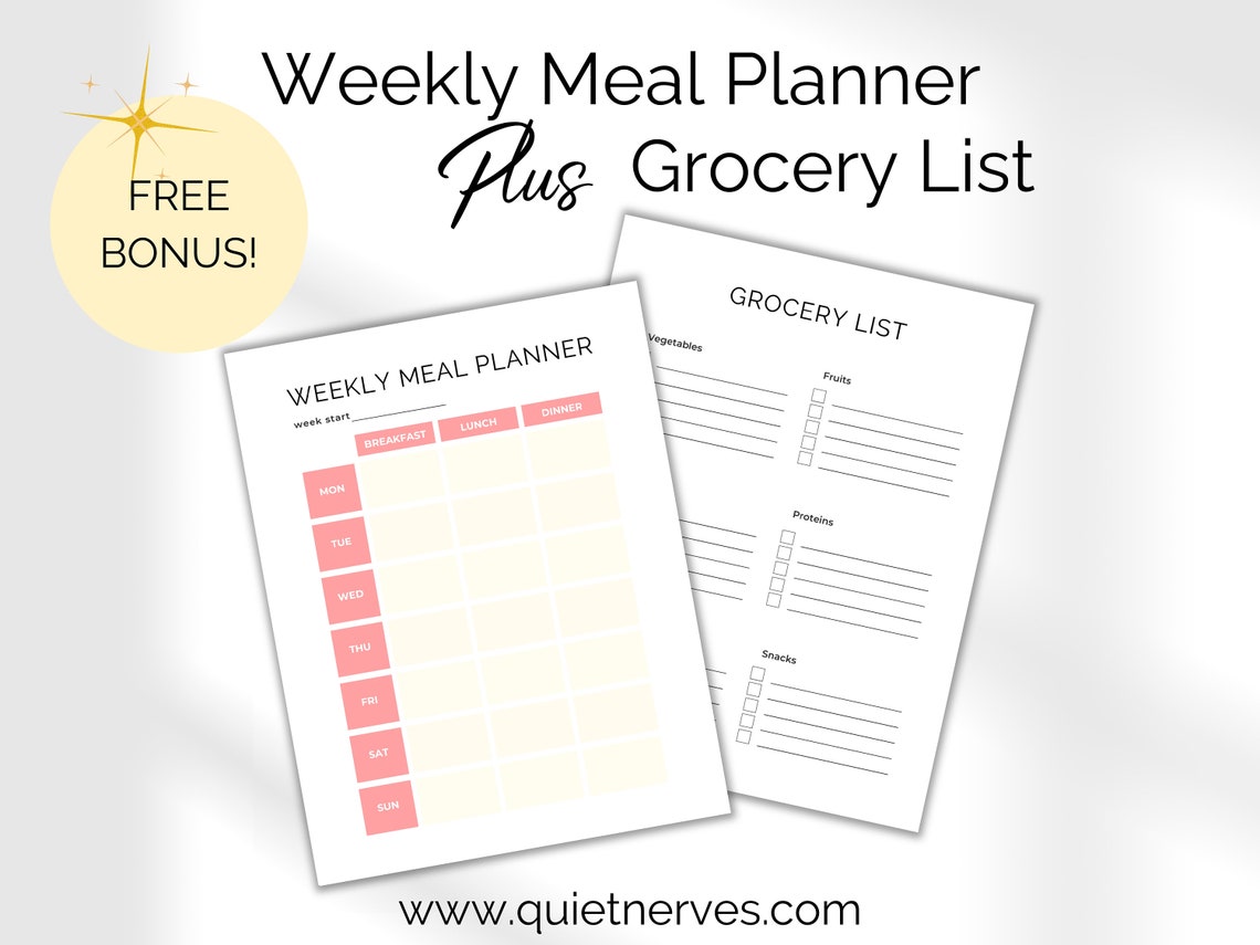 Printable Weekly Planner Bundle With 7 Planners. It Includes a Must ...