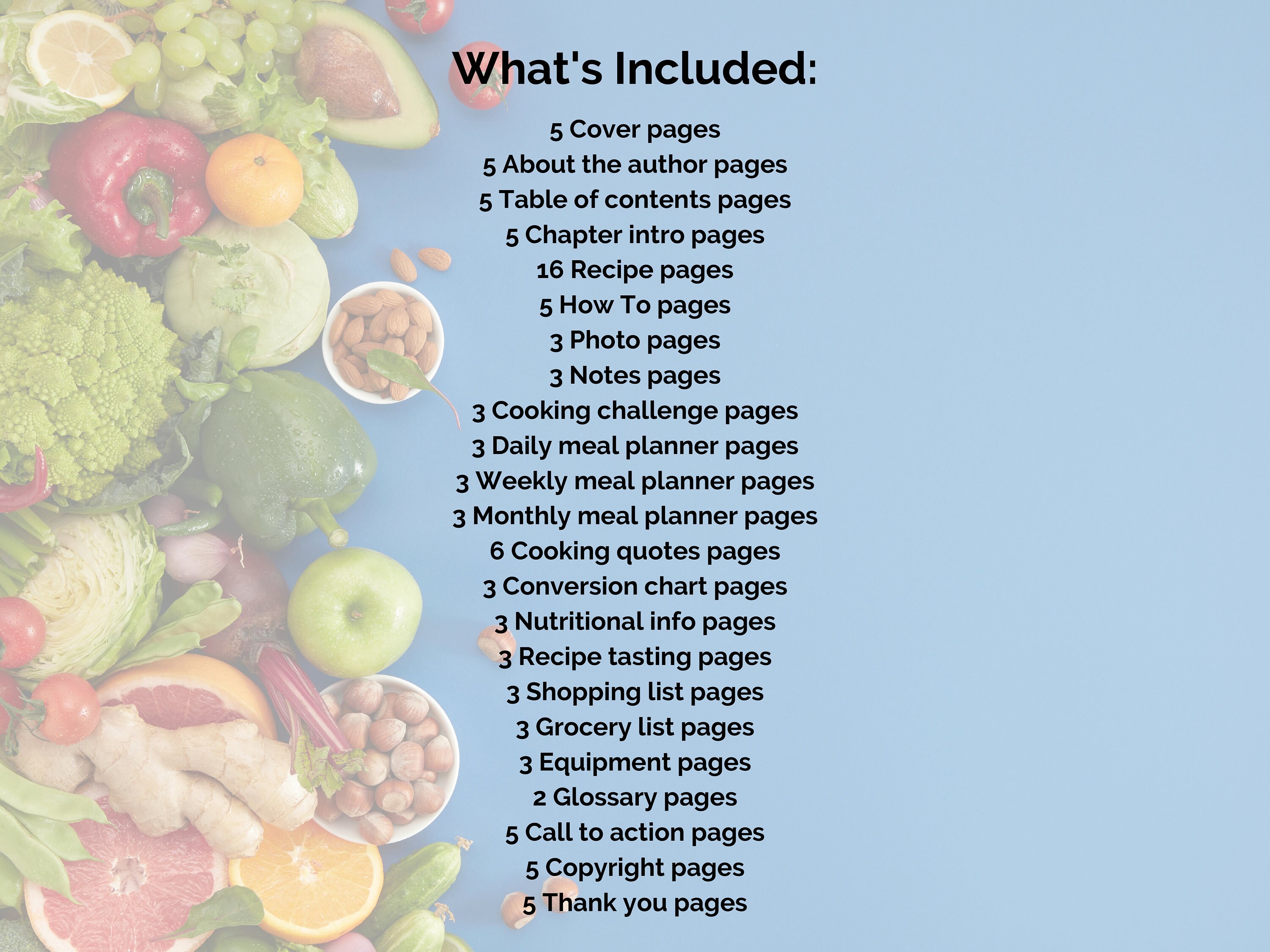 Editable Recipe Binder Canva Templates. Recipe Planner Template. Food ...