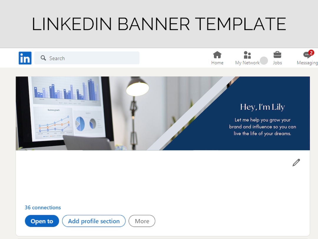 Professional Linkedin Banner. Simple Linkedin Design. Stand Out With ...