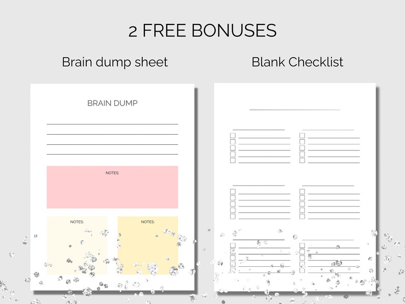 24 Hour Daily Planner Printable With to Do List. Half Hour Weekly ...