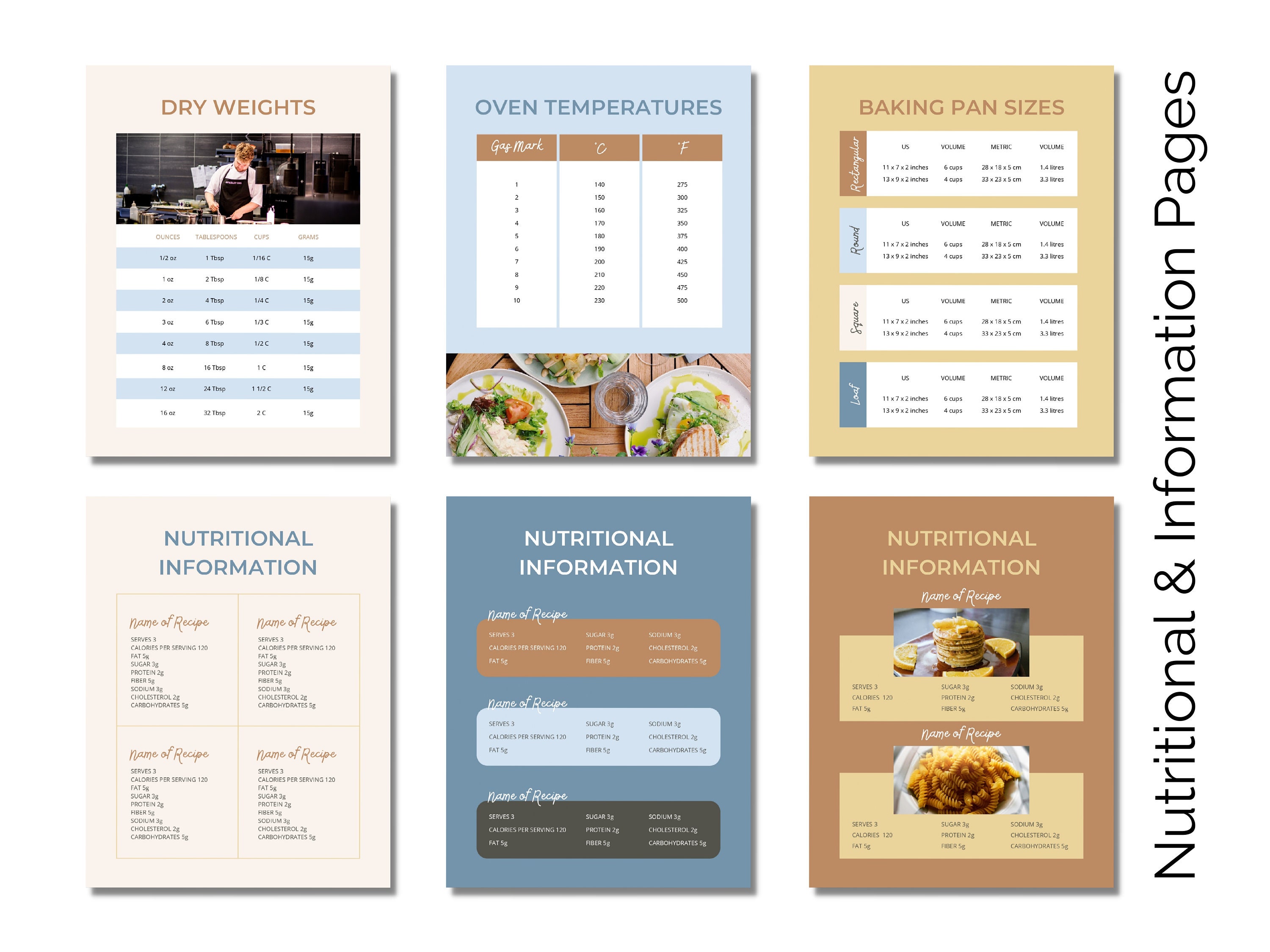 Editable Recipe Binder Canva Templates. Recipe Planner Template. Food ...