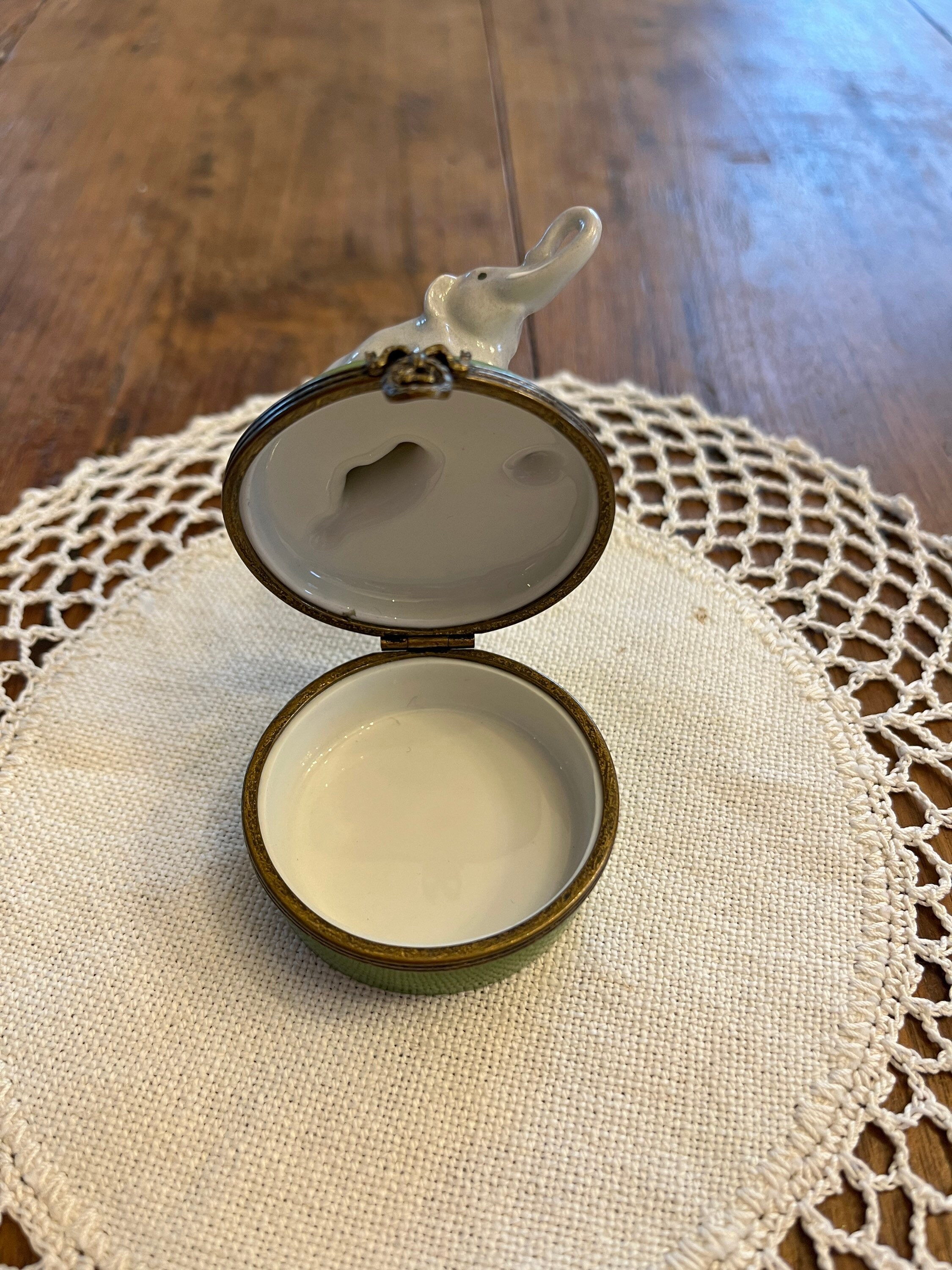 Vintage Limoges Castel Elephant Hand Painted Porcelain - Etsy