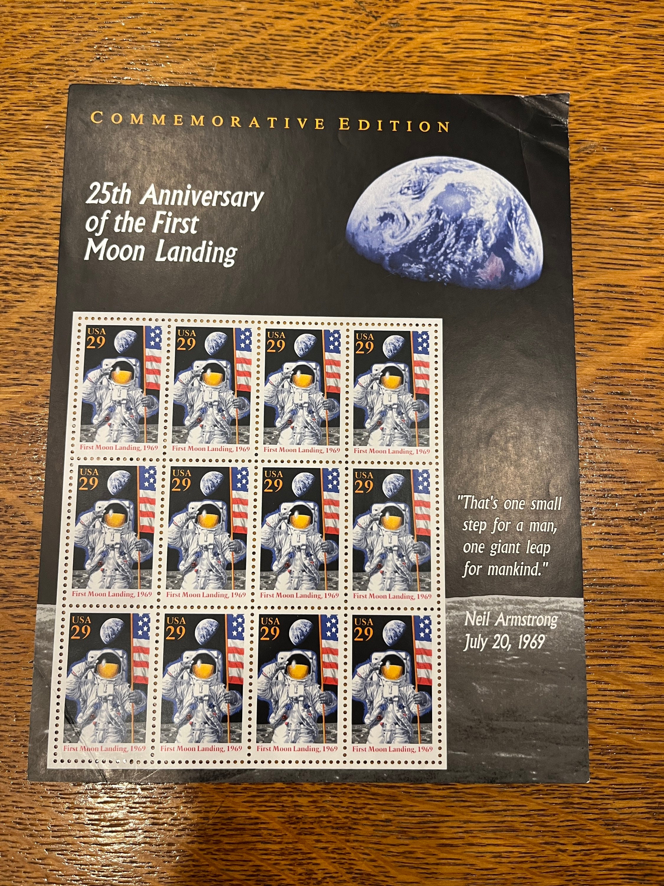 First Moon Landing Stamp 1969