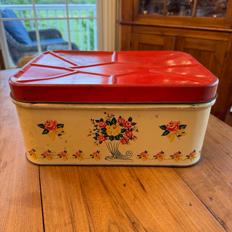 Tin Bread Box - Etsy