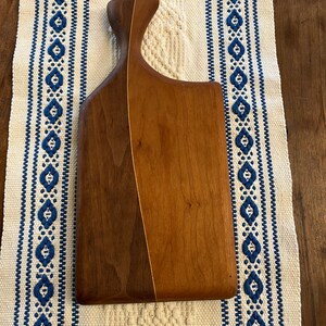 Vintage Handmade Wood Cutting Board, Bread Board, Inlaid Wood, 1980s - Etsy