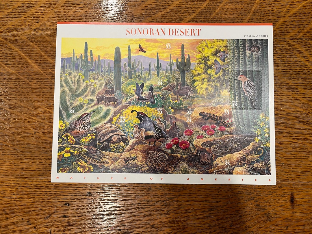 Vintage Stamps, USPS Sonoran Dessert Stamps, Nature of America Series ...