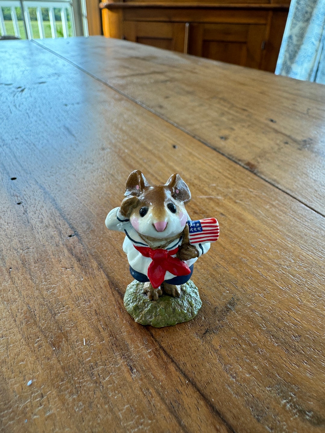 Wee Forest Folk Mouse With American Flag, “stars and Stripes", Figurine ...