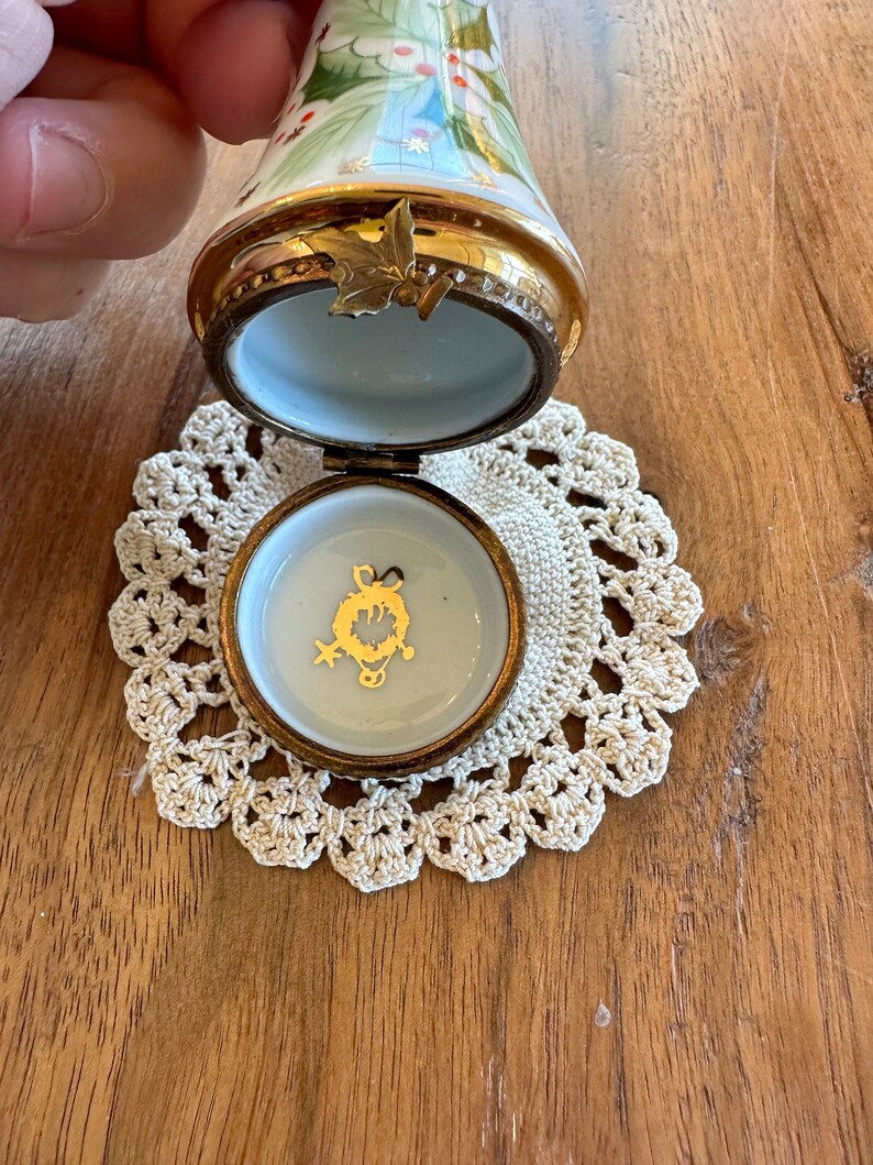 Vintage Holly Bell Limoges Christmas Holly Bell Hand - Etsy