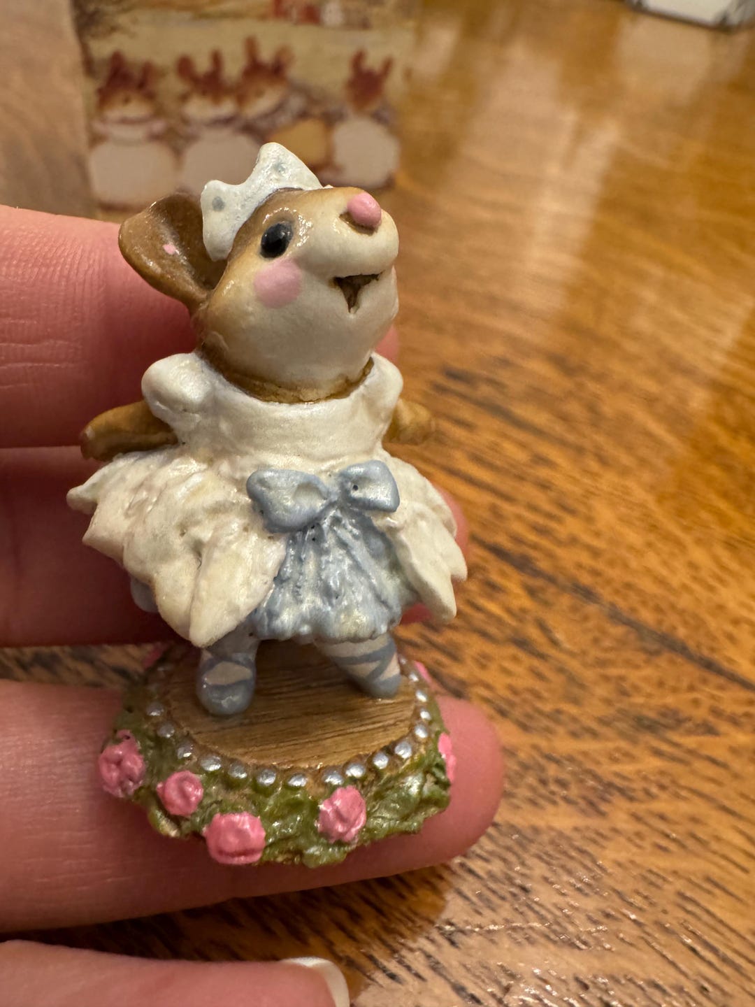 Wee Forest Folk Mouse Ballerina, “prima Ballerina", Figurine M-162 Blue ...