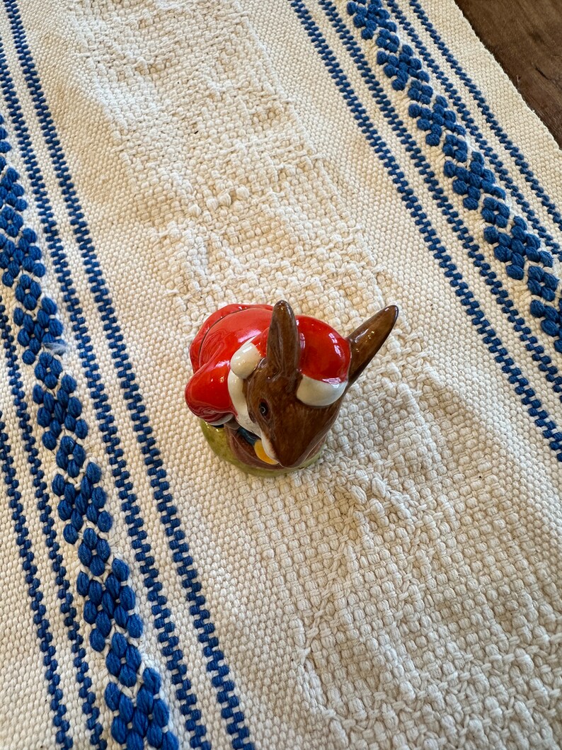 Antique Porcelain Santa Rabbit Figurine, Santa Bunnykins, happy ...