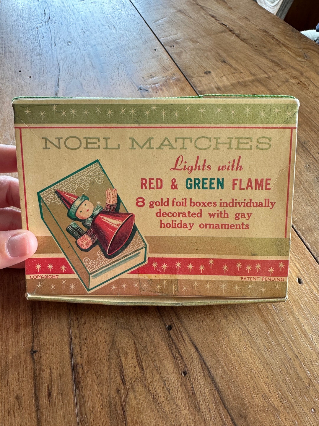 Antique Christmas Matchboxes, Noel Matches, Eight Christmas Decorated ...