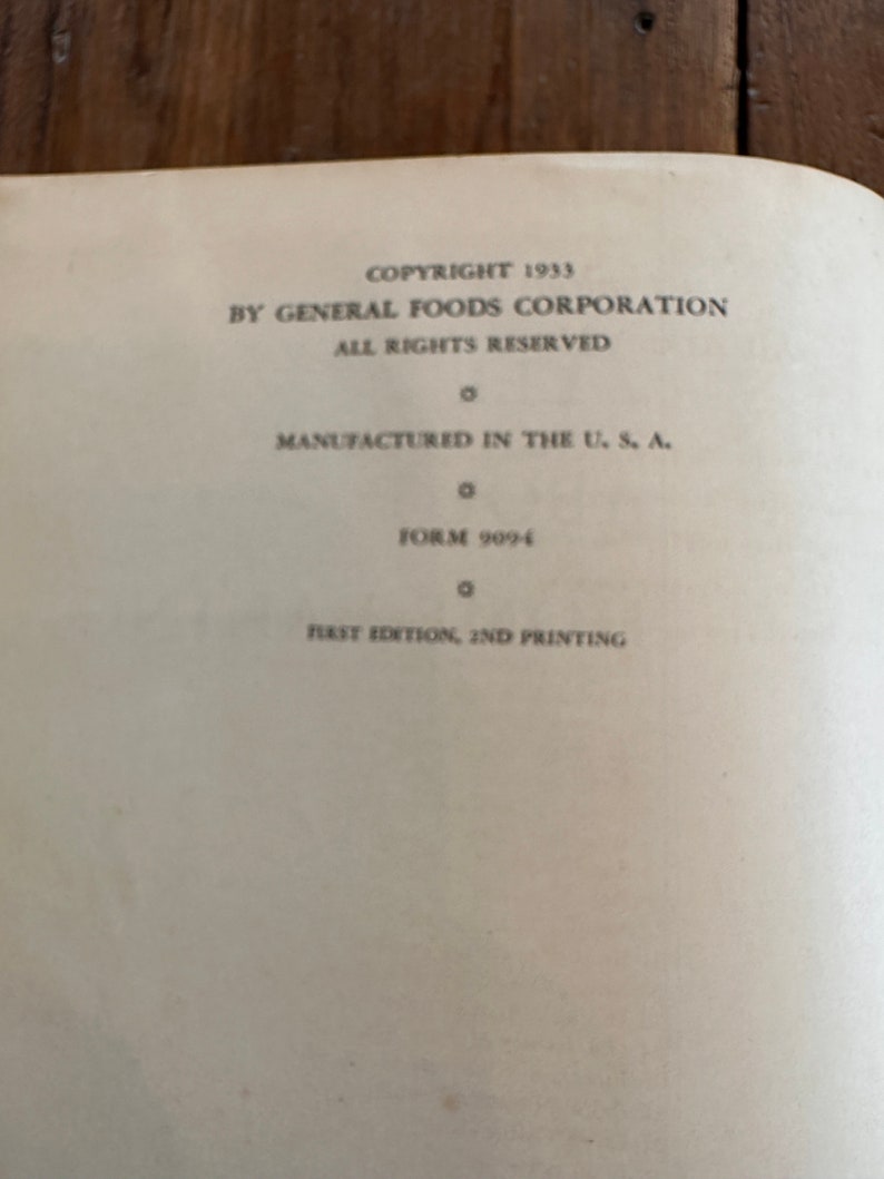 Vintage All About Home Baking, General Foods Corporation, Recipes, Made ...