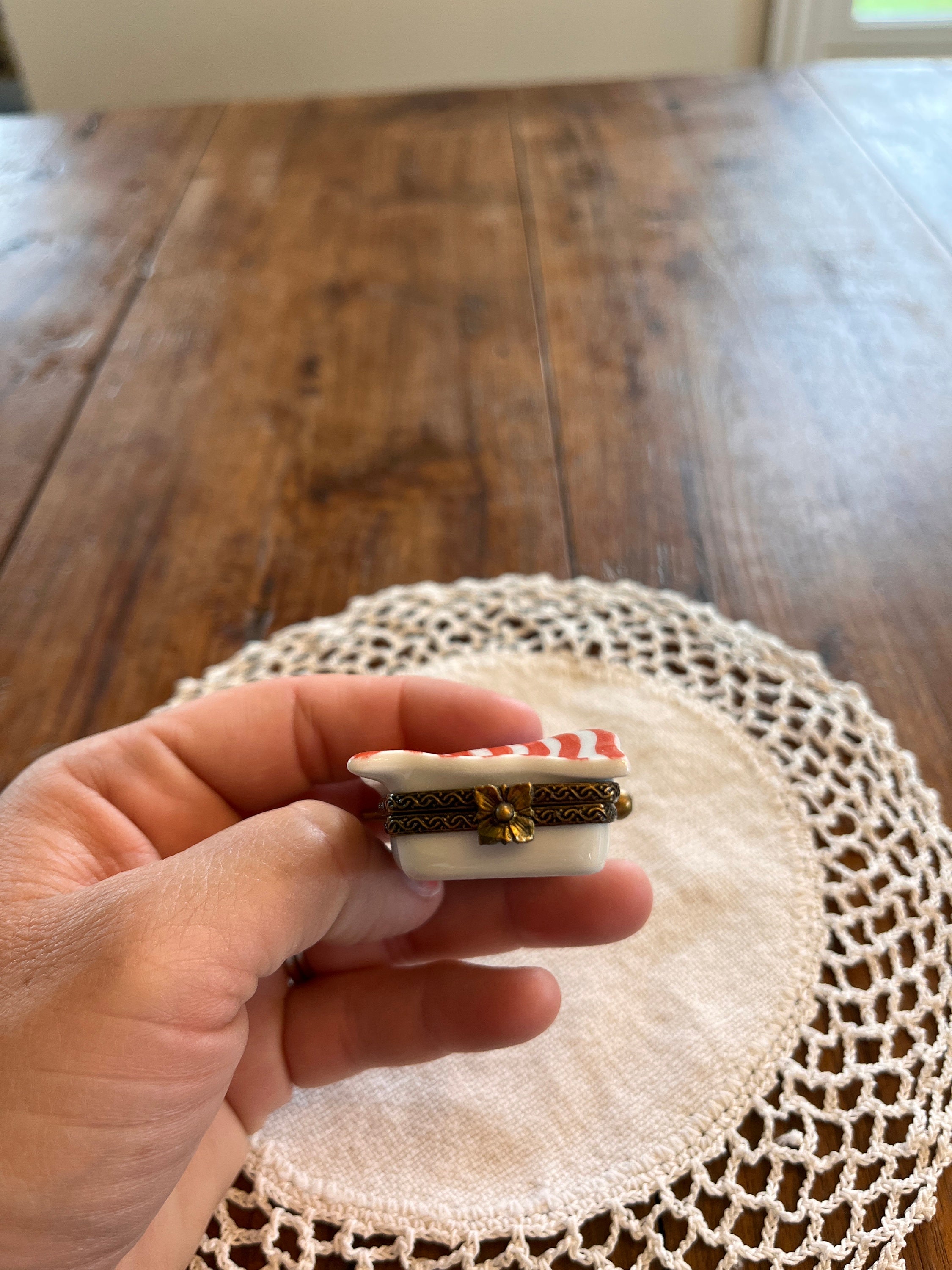 Vintage Limoges American Flag , Eximious, Hand Painted Porcelain ...