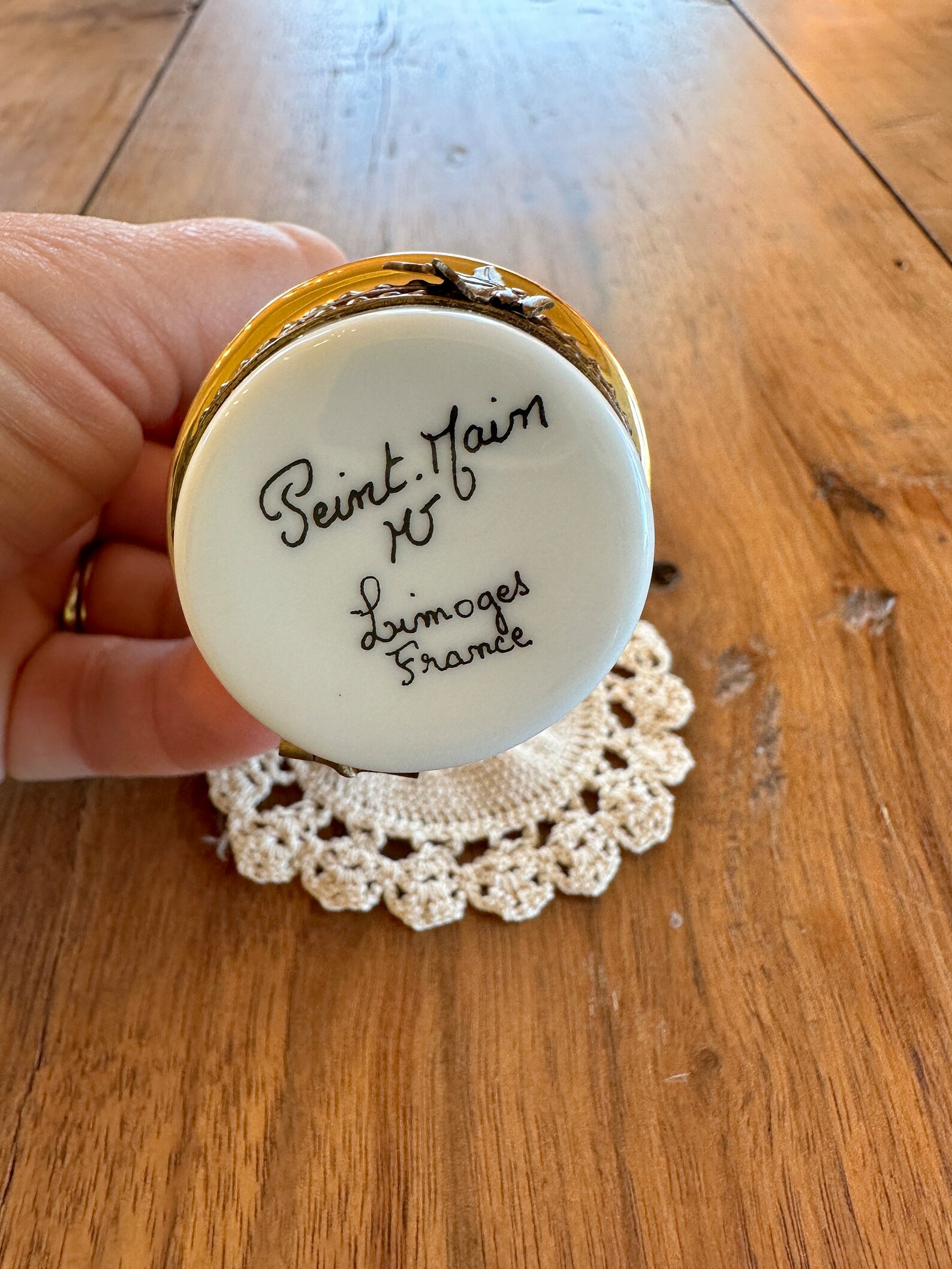 Vintage Holly Bell Limoges Christmas Holly Bell Hand - Etsy
