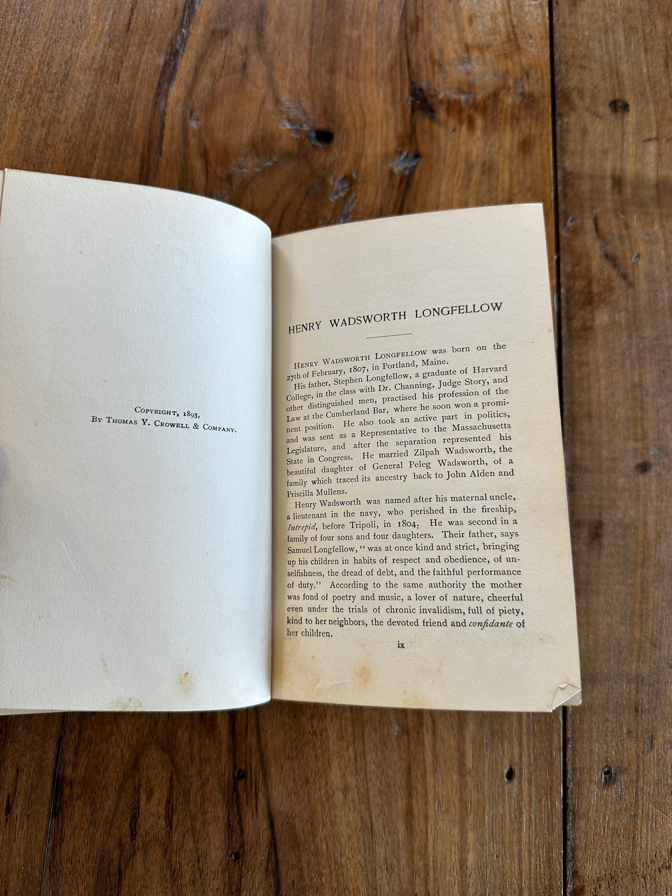 Antique Book, Evangeline, A Tale of Acadie, Henry Wadsworth Longfellow ...