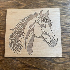 DIGITAL Laser Cut File Horse Head .svg, .ai, .cdr, .png, .pdf - Etsy