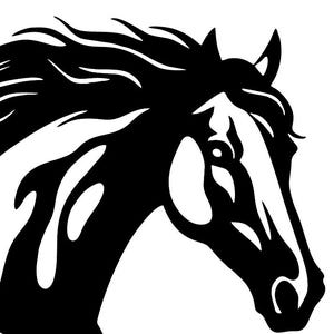 DIGITAL Laser Cut File Running Horse, Instant Download, Vector File ...